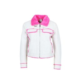 Freaky Nation Damen Lederjacke "Barbie Girl-FN"wei&szlig;, Gr. S, Oberstoff: 100% Leder. Futter: 100% Polyester, Jacken