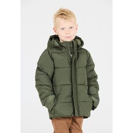ZIGZAG Kinder Outdoorjacke "Lusano", gr&uuml;n, Gr. 104, unifarben, 100% Polyester, Jacken, mit reflektierenden Elementen