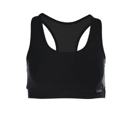 WINSHAPE Damen Sport-Bustier "WVR1", schwarz, Gr. S, Obermaterial: 90% Baumwolle, 10% Elasthan, BHs