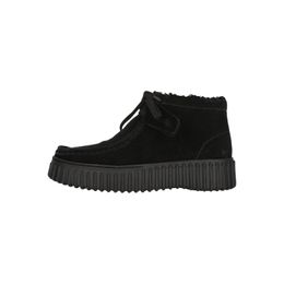 Clarks Damen Schn&uuml;rschuh "Torhill Moss", Gr. 37, schwarz, Schuhe, mit gerippter Laufsohle