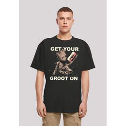 F4NT4STIC Herren T-Shirt "Marvel Guardians of the Galaxy Get your Groot On", schwarz, Gr. L, Obermaterial: 100% Baumwolle, Shirts, Print