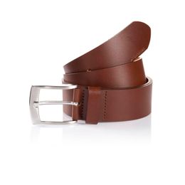 Tom Tailor Damen Lederg&uuml;rtel "TTANDREW", braun, Gr. 100, unifarben, Rindsleder, G&uuml;rtel, 4 cm breit, Herreng&uuml;rtel, Jeans und Casual, bis Gr. 120
