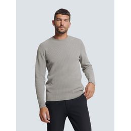 NO EXCESS Herren Rundhalspullover "NO EXCESS Rundhals-Pullover", grau, Gr. XL, 63% Polyester, 37% Baumwolle, Pullover