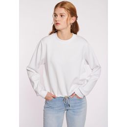 Haily's HAILY&rsquo;S Damen Sweatshirt "LS P SW Ei44leen", wei&szlig;, Gr. L, unifarben, Sweatware, Obermaterial: 60% Polyester, 40% Viskose, Sweatshirts