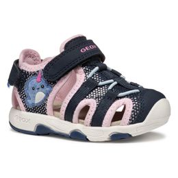 Geox Jungen Lauflernschuh "B SANDAL MULTY GIRL", Gr. 23, blau, Synthetik, Textil, Schuhe, Sommerschuh, Klettschuh f&uuml;r Laufanf&auml;nger