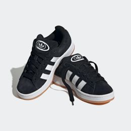 M&auml;dchen Sneaker "CAMPUS 00S", adidas originals, Gr. 37, schwarz-wei&szlig;, Leder, Synthetik, Schuhe, f&uuml;r Kinder und Jugendliche, mit Gummilaufsohle, mit