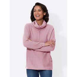 Casual Looks Damen Rollkragenpullover "Pullover", rosa, Gr. 38, unifarben, 50% Baumwolle, 50% Polyacryl, Pullover