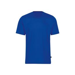 TRIGEMA M&auml;dchen T-Shirt "TRIGEMA T-Shirt aus 100% Baumwolle", blau, Basic, Gr. 92, 100% Baumwolle, Shirts