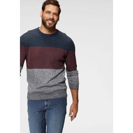 MAN'S WORLD MAN'S WORLD Herren Rundhalspullover "Bis Gr&ouml;&szlig;e 5 XL, in vielen Farben Preis- Leistungsbestseller", wei&szlig;, Gr. XXL, meliert, Strick, Obermaterial: 50%