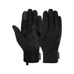 Reusch Damen Skihandschuhe "Nanuq POLARTEC HF PRO TOUCH-TEC", schwarz, Gr. 8, mehrfarbig, 80% Polyester, 10% Ziegenleder, 10% Elasthan, Handschuhe,