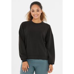 ENDURANCE ATHLECIA ATHLECIA Damen Sweatshirt "Jillnana", schwarz, Gr. 38, unifarben, 51% Polyester, 44% Modal, 5% Elasthan, Sweatshirts, im klassischen Design