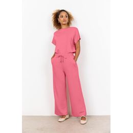 Jogger Pants soyaconcept "SC-BANU 33", Damen, Gr. L, N-Gr, rapture rose, Sweatware, Obermaterial: 48% Modal, 48% Polyester, 4% Elasthan, unifarben, gerade kn&ouml;chellang, Hosen, mit geradem Bein
