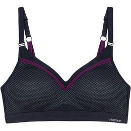 Damen Sport-BH "Triaction Free Motion N EX", triaction by Triumph, Gr. 85, schwarz, Single Jersey, Obermaterial: 50% Polyester, 32% Polyamid, 18%