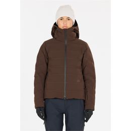 SOS Damen Skijacke "Fieberbrunn", braun, Gr. L, unifarben, 100% Polyester, Jacken, mit wasserdichter Membran