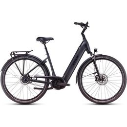 Cube Supreme RT Hybrid Deluxe EX 625 Wh E-Bike Easy Entry 28" metalblack'n'glossy 46 cm | Dienstrad-Leasing m&ouml;glich