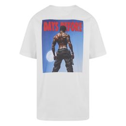 Herren T-Shirt "Upscale by Mister Tee Days Before Overize Tee"wei&szlig;, Gr. M, UPSCALE BY MISTER TEE, bedruckt, 100% Baumwolle, Shirts