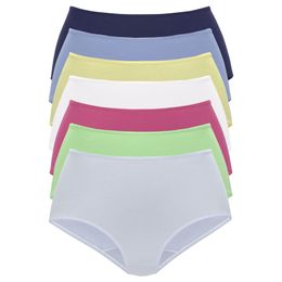 Vivance Damen Taillenslip, Gr. 36, bunt, Single Jersey, Obermaterial: 95% Baumwolle, 5% Elasthan, unifarben, Unterhosen, in frischen und gedeckten