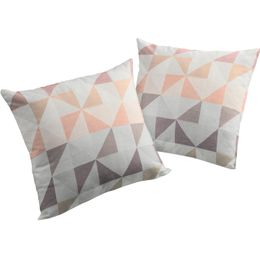 Dekokissen WIRTH, B:40cm L:60cm, lila, Baumwolle, Polyester, Kinderzimmer, Dekokissen_Sitzkissen_Kissenh&uuml;llen, "Berlare", Kissenh&uuml;lle ohne F&uuml;llung, 2