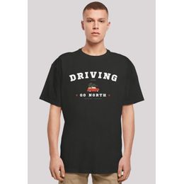 F4NT4STIC Damen T-Shirt "Driving Home Weihnachten", schwarz, Gr. L, Obermaterial: 100% Baumwolle, Shirts, Weihnachten, Geschenk, Logo