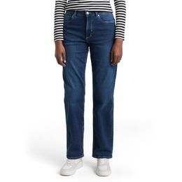 Damen Straight-Jeans "ELLA"used schwarz stone blau denim, Gr. 31, Tom Tailor Denim, unifarben, Denim/Jeans, Obermaterial: 99% Baumwolle, 1% Elasthan,