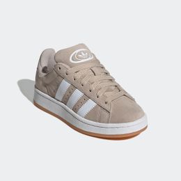 M&auml;dchen Sneaker "CAMPUS 00S", adidas originals, Gr. 38,5, beige, Leder, Synthetik, Schuhe, f&uuml;r Kinder und Jugendliche, mit Gummilaufsohle, mit