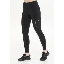 Endurance Damen Funktionstights "Energy", schwarz, Gr. 48, unifarben, 81% Polyester, 19% Elasthan, Hosen, in schlichtem Design