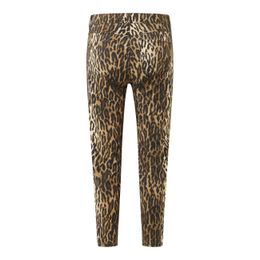 Angels Damen 7/8-Hose "ORNELLA", beige, Gr. 36, Web, Obermaterial: 97% Baumwolle, 3% Elasthan, Hosen, mit Animal-Print