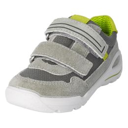 Ricosta Damen Sneaker "RIDER WMS: Mittel", Gr. 25, grau, Textil, Veloursleder, Schuhe, Freizeitschuh mit Klettverschluss, Gr&ouml;&szlig;enschablone zum Download