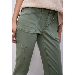 Street One Damen Cargojeans "Style Charlie Boyfriend"sage gr&uuml;n washed, Gr. 27, unifarben, Denim/Jeans, Obermaterial: 81% Baumwolle, 17% Polyester, 2%