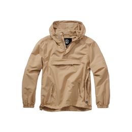 Allwetterjacke Brandit "Brandit Herren Summer Pull Over Jacket", Herren, Gr. 4XL, camel, 100% Polyester, mehrfarbig, normal, ohne Ausschnitt, Jacken