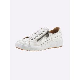 Casual Looks Damen Sneaker, Gr. 42, wei&szlig;, Glattleder, Schuhe