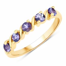 Rafaela Donata Damen Fingerring "K700", 58, Silber 925 (Sterlingsilber), 2,1mmgelbgold, Silber 925 (Sterlingsilber), Fingerringe, aus Sterling Silber