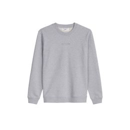 Marc O'Polo Herren Sweatshirt "Sweatshirt Crew Neck, Print, Melange, Reg Fit 1er Pack", grau, Gr. XXL, MARC O'POLO DENIM, Obermaterial: 100% Baumwolle CO.,