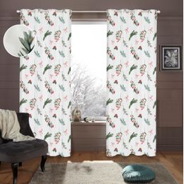 Gardine my home, B:135cm H:245cm, rot, Polyester, Gardinen, "Joy"