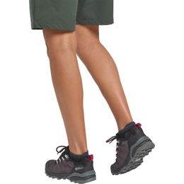 Jack Wolfskin Damen Hikingschuh "REFUGIO TEXAPORE LOW W", Gr. 4schwarzsteel, lila, Obermaterial 1: Leder. Obermaterial 2: Synthetik. Futter: