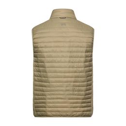 Camel Active Herren Steppwestekhaki, Gr. XXXL, unifarben, Steppware, Obermaterial: 100% Polyamid, Westen, mit Stehkragen und Rei&szlig;verschluss