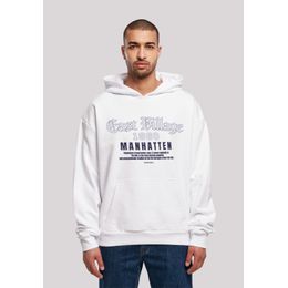 F4NT4STIC Herren Kapuzenpullover "East Village Manhatten OVERSIZE HOODIE", wei&szlig;, Gr. XXL, Obermaterial: 100% Baumwolle, Pullover, Print