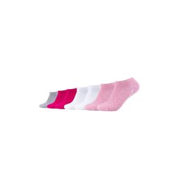Camano Damen Sneakersocken "Sneakersocken 7er Pack", Gr. 43, pink, 80% Baumwolle, 17% Polyamid, 3% Elasthan, uni, Socken
