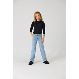 KIDS Only M&auml;dchen Weite Jeans "KOGJUICY LIFE WIDE LEG DNM DIA547 NOOS", blau, Gr. 122, unifarben, Denim/Jeans, Obermaterial: 99% Baumwolle, 1%