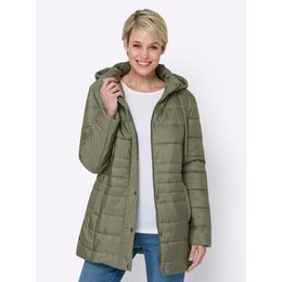 Classic Basics Damen Steppjacke, gr&uuml;n, Gr. 42, unifarben, 100% Polyester, Futter und Wattierung:100% Polyester, Jacken