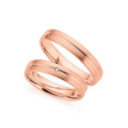 Phoenix PH&Ouml;NIX Damen Trauring "Schmuck Geschenk Gold 333 Trauring Ehering LIEBE versch. Varianten", 67, ohne Brillant, Ros&eacute;gold 333, 4mm, rosa, Ros&eacute;gold 333,