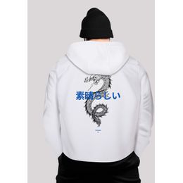 F4NT4STIC Herren Kapuzenpullover "Drache Japan PLUSSIZE", wei&szlig;, Gr. XL, Obermaterial: 65% Baumwolle, 35% Polyester, Pullover, Premium Qualit&auml;t