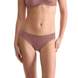 Sloggi Damen Slip "ZERO Feel 2.0 High leg", Gr. XScacao, Single Jersey, Obermaterial: 76% Polyamid, 24% Elasthan, Unterhosen, nahtlos und unsichtbar