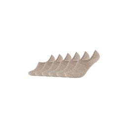 Camano Herren F&uuml;&szlig;linge "6er Pack", Gr. 39, beige, 74% Baumwolle, 24% Polyamid, 2% Elasthan, uni, Socken