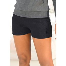 Damen Relaxshorts, BENCH. LOUNGEWEAR, Gr. 32, schwarz, Jersey, Obermaterial: 60% Baumwolle, 40% Polyester, unifarben, Hosen, mit Seitenstreifen,