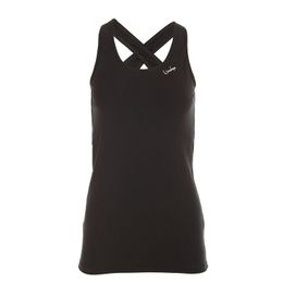 WINSHAPE Damen Sporttop "Tanktop WVR32", schwarz, Gr. S, 90% Baumwolle, 10% Elasthan, Tops, Drop Back Design