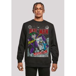 F4NT4STIC Damen Kapuzenpullover "Batman Joker Playing Card Cover", schwarz, Gr. M, Obermaterial: 50% Baumwolle, 50% Polyester, Pullover, Print