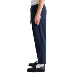 Marc O'Polo Herren Chinohose "mit Bundfalten-Details"navy teal, Gr. XXL, MARC O'POLO DENIM, unifarben, Obermaterial: 63% Polyester, 34% Viskose, 3% Elasthan,