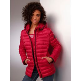 Damen Daunenjacke, rot, Gr. 46, CREATION L PREMIUM, unifarben, 55% Polyester, 45% Polyamid, F&uuml;llung:90% Daunen, 10% Federn, Jacken