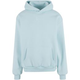 Kapuzenpullover Karl Kani "Karl Kani Karl Kani Small Signature Essential OS Hoodie", Herren, Gr. L, light blau, 65% Baumwolle, 35% Polyester, unifarben, oversize, ohne Ausschnitt, Pullover Kapuzenpullover